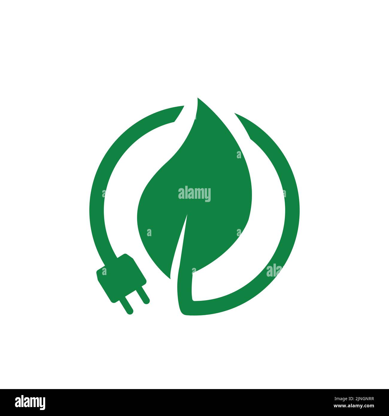 Electricity recycling vector icon Cut Out Stock Images & Pictures - Alamy
