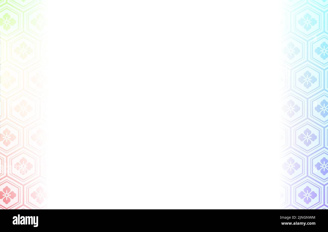 Background material: Illustration of pale rainbow gradation and ...