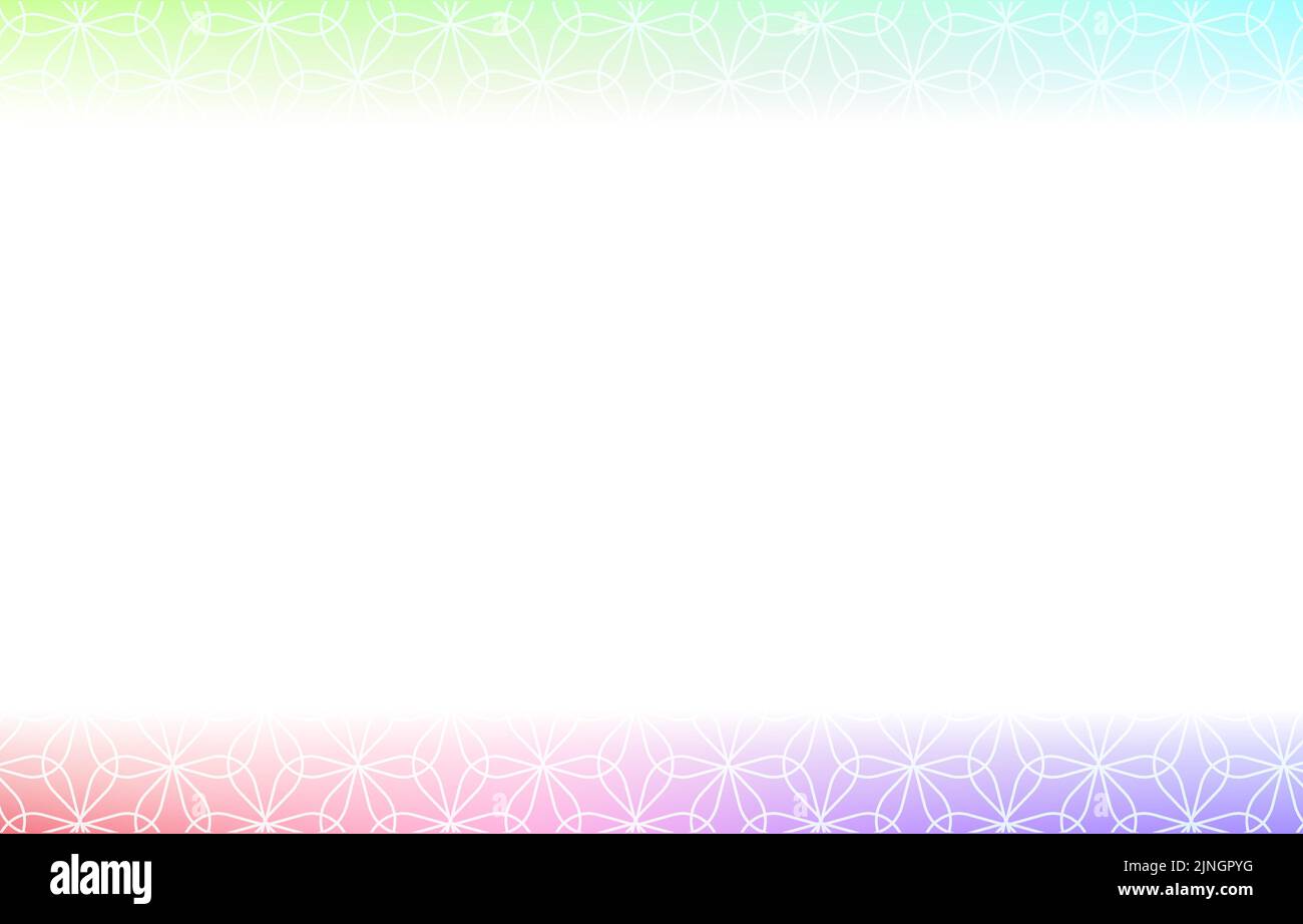 Background material: Illustration of pale rainbow gradation and ...