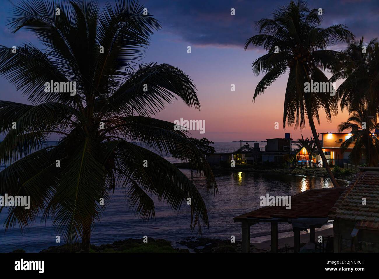 Cuban beach sunset hi-res stock photography and images - Alamy