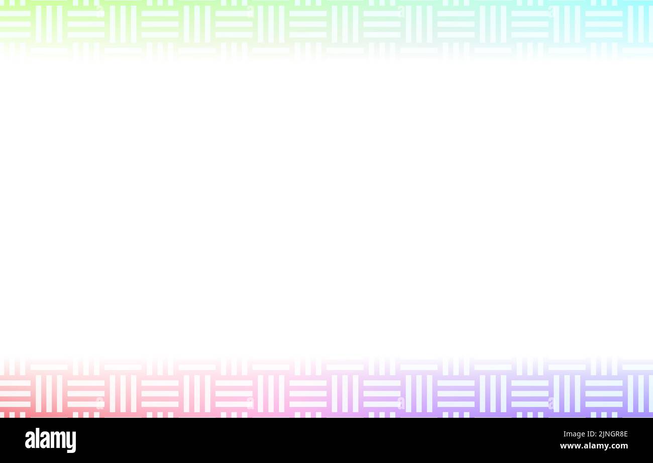 Background material: Illustration of pale rainbow gradation and ...