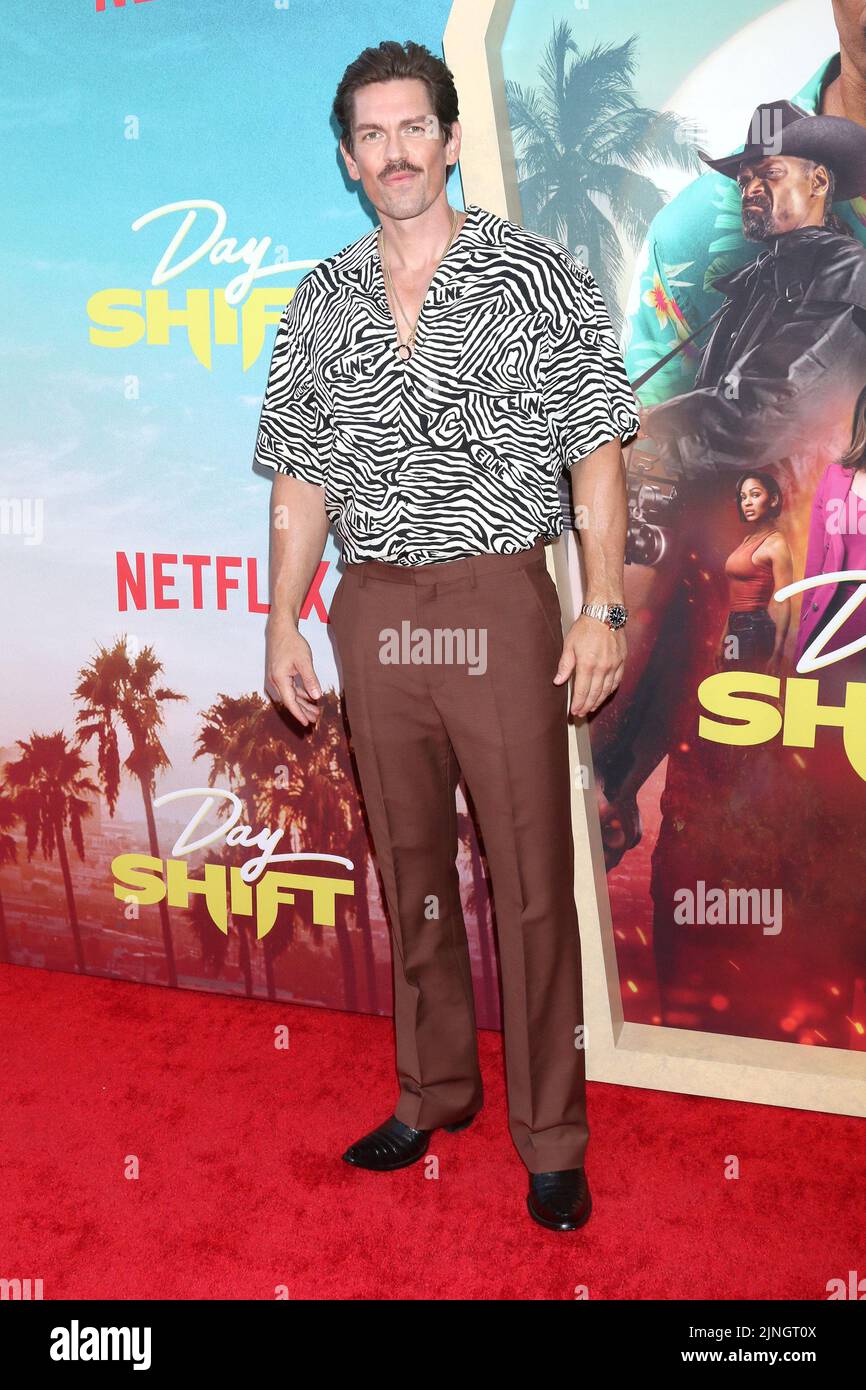 Steve Howey at the Day Shift Premiere at Regal LA Live on August 10 ...