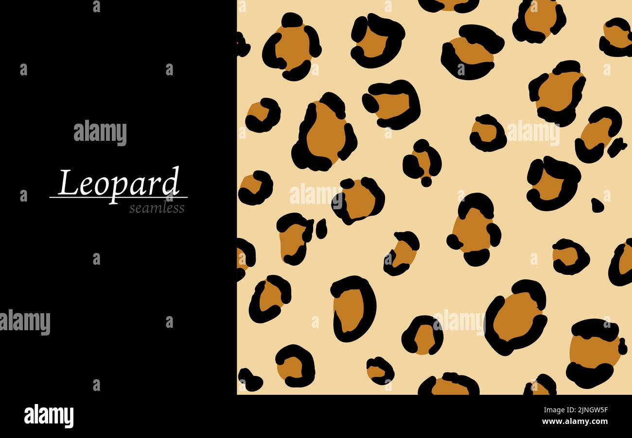 Seamless pattern: leopard vector illustration Stock Vector Image & Art ...