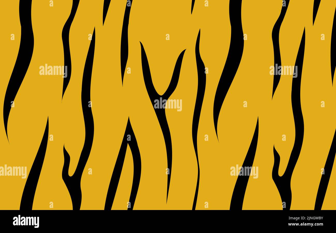 Animal Print Pattern: Tiger Pattern Vector Illustration Stock Vector ...