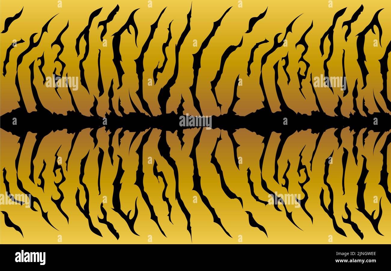 Animal Print Pattern: Tiger Pattern Vector Illustration Stock Vector ...