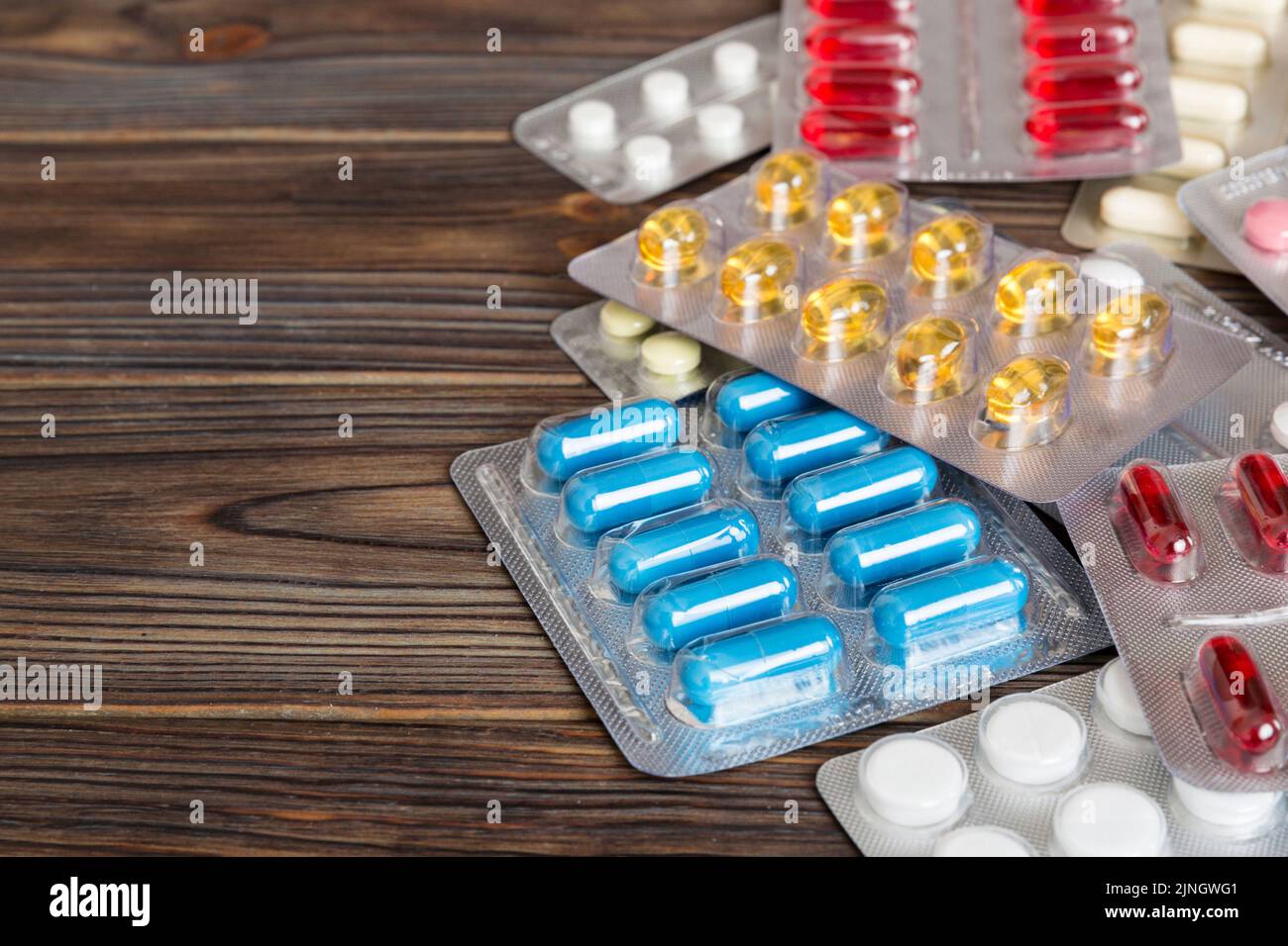 too many different pill of various blisters with different pills ...