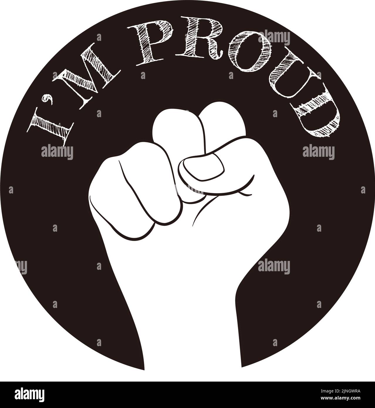 Hand sign icon, fist clasping sign Vector illustration Stock Vector ...