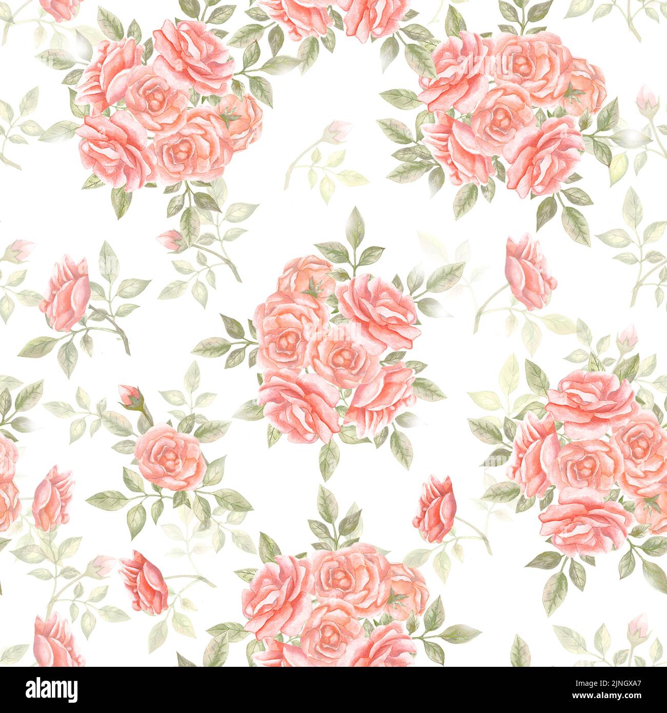 Seamless pattern with flowers. Floral pattern. Background with rose ...