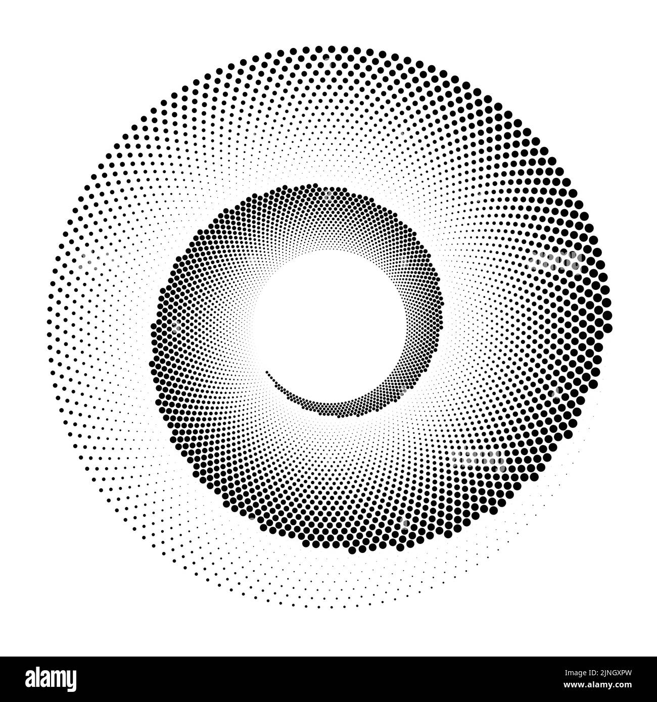 Vector illustration of a black and white half tone pattern giving the ...