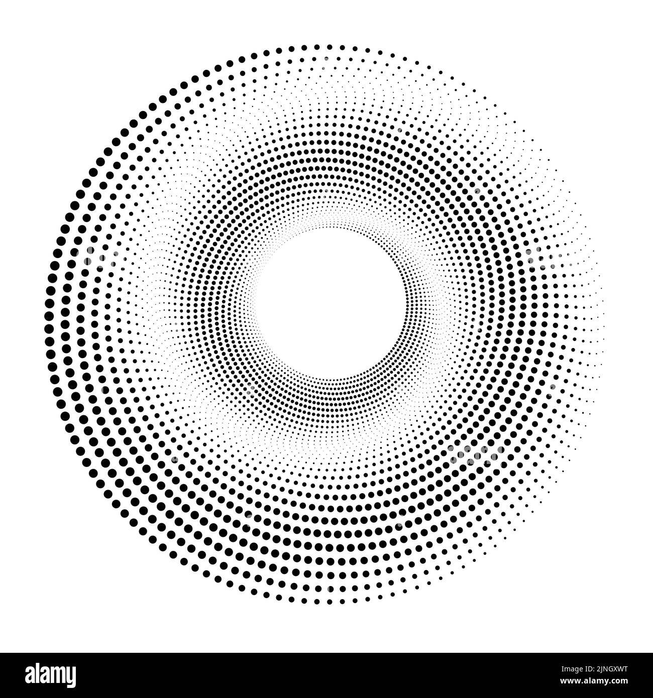 Vector illustration of a black and white half tone pattern giving the ...