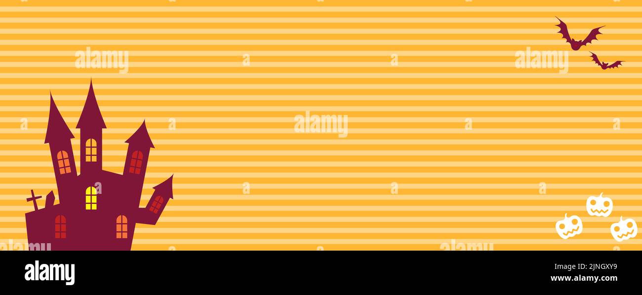 Illustration of old castle and Halloween character Vector illustration ...