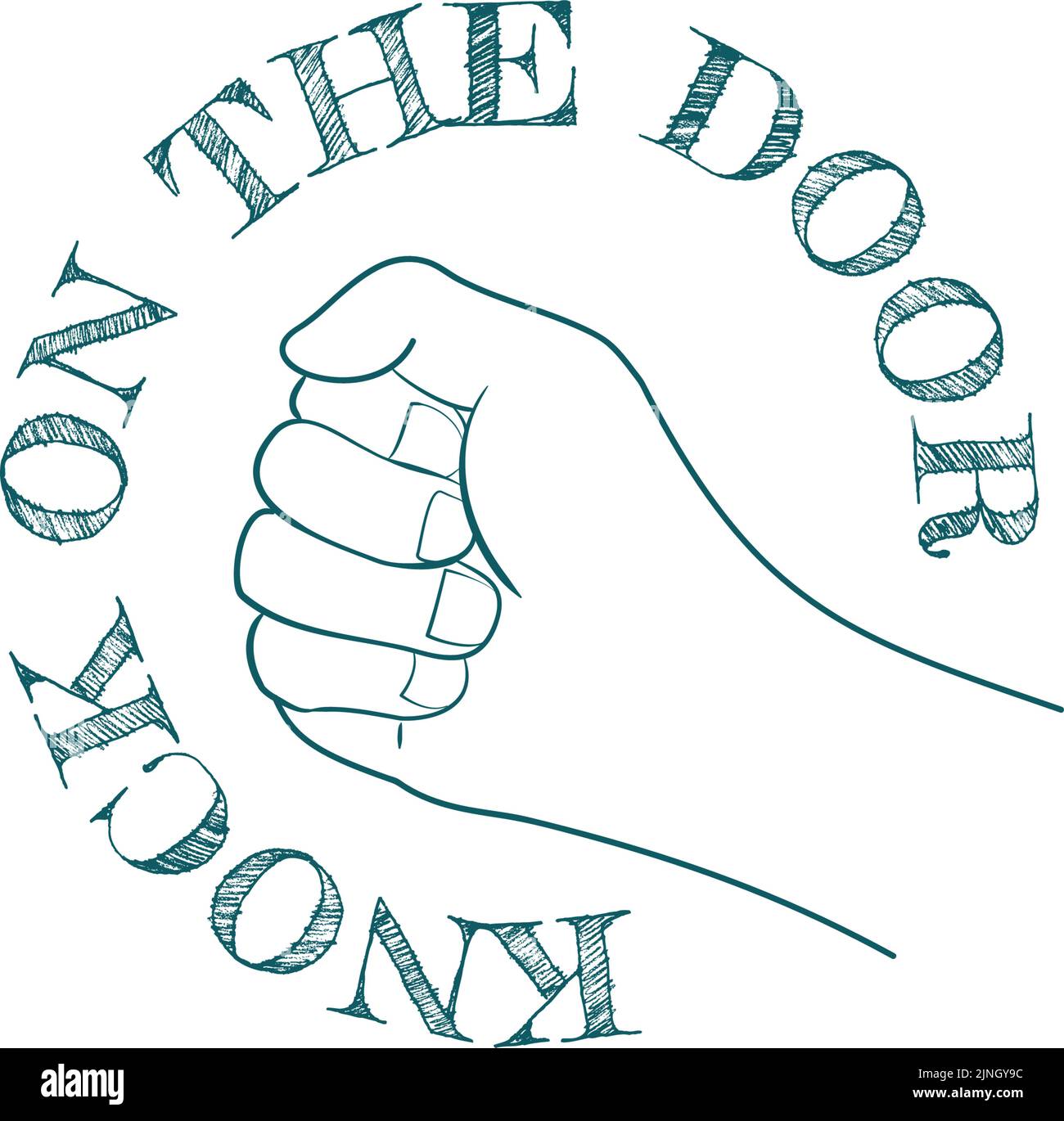 Hand sign icon, knock sign Vector illustration Stock Vector Image & Art ...