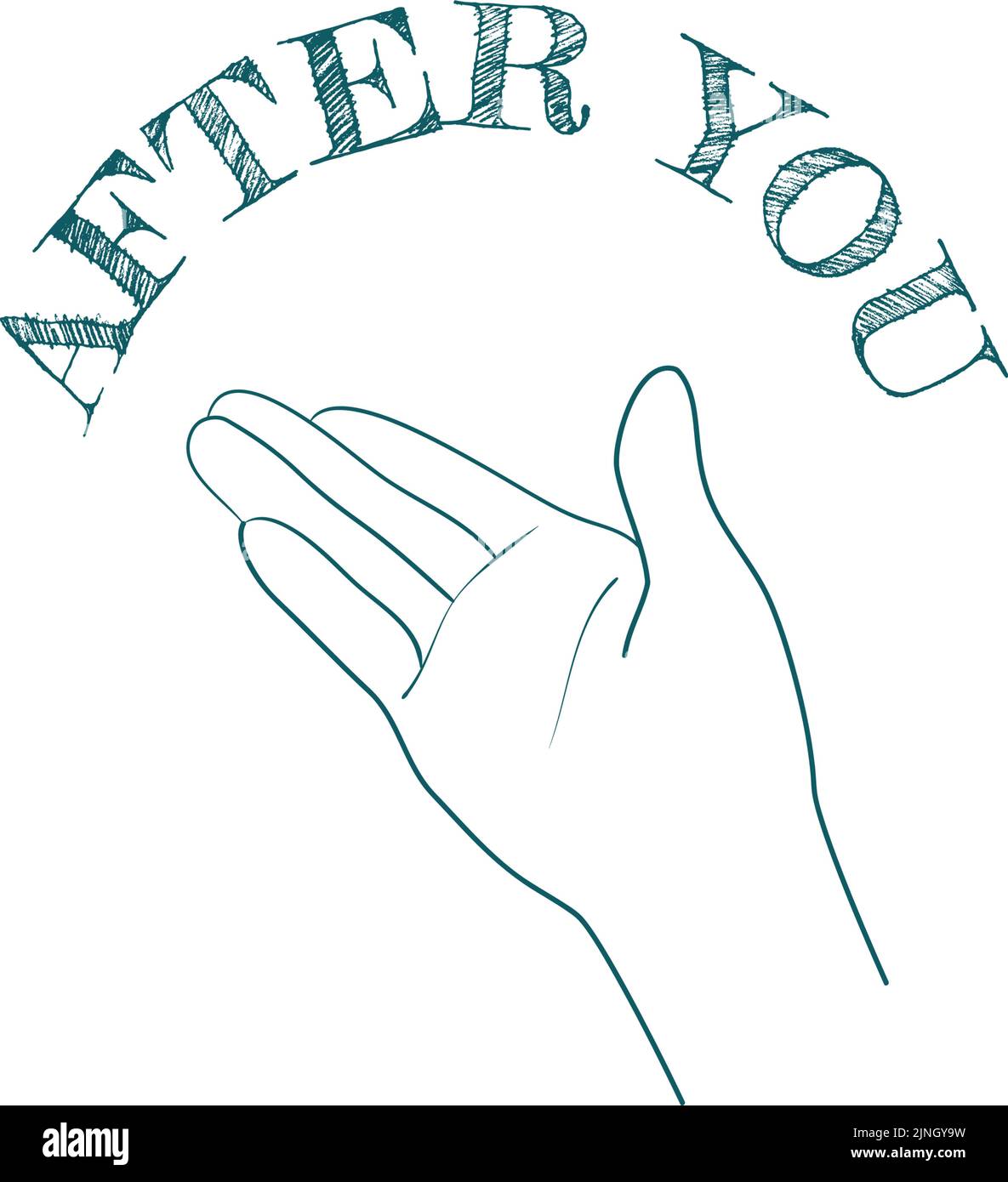 Hand sign icon, gesture to give way Vector illustration Stock Vector ...