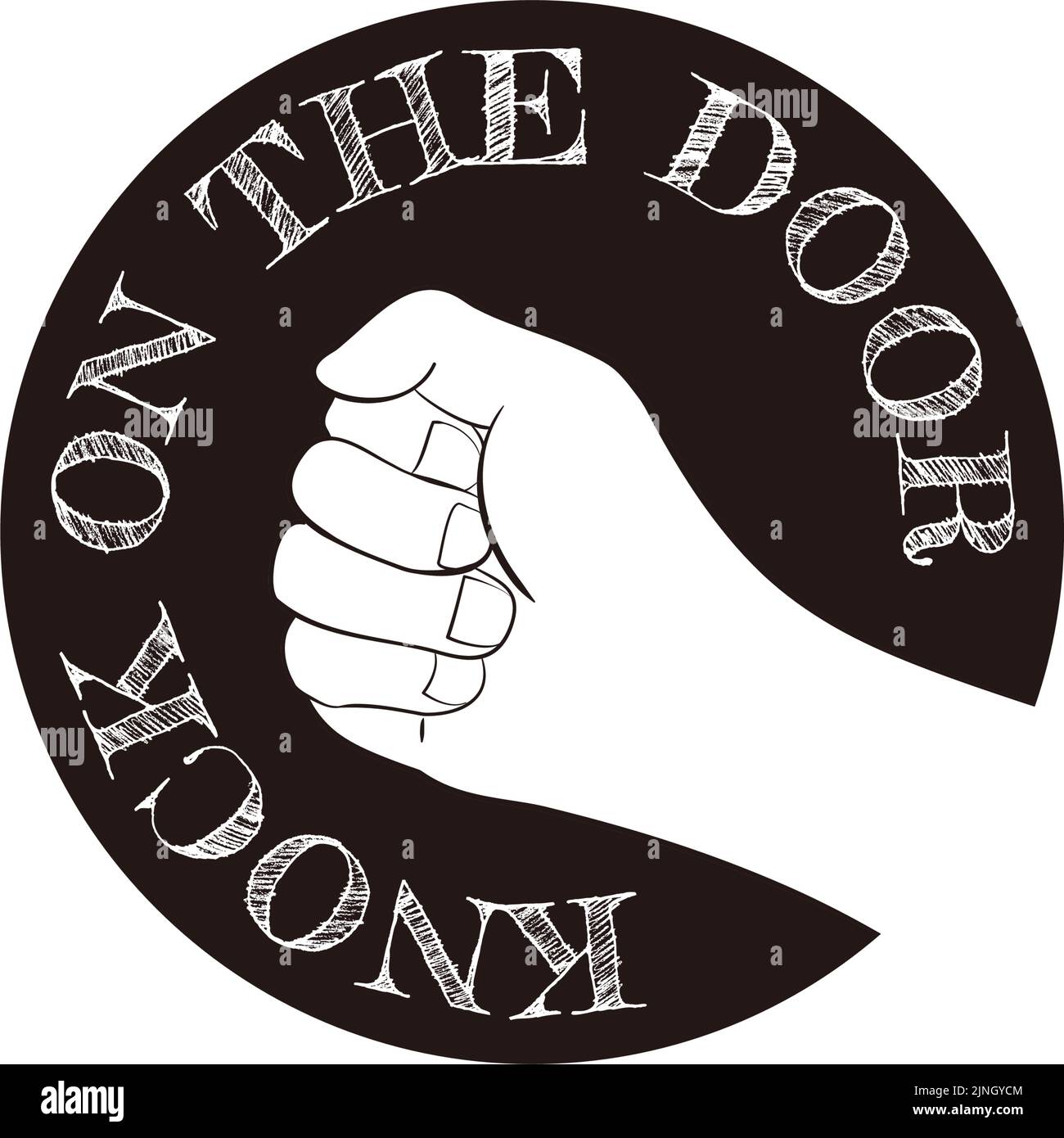 Hand sign icon, knock sign Vector illustration Stock Vector Image & Art ...