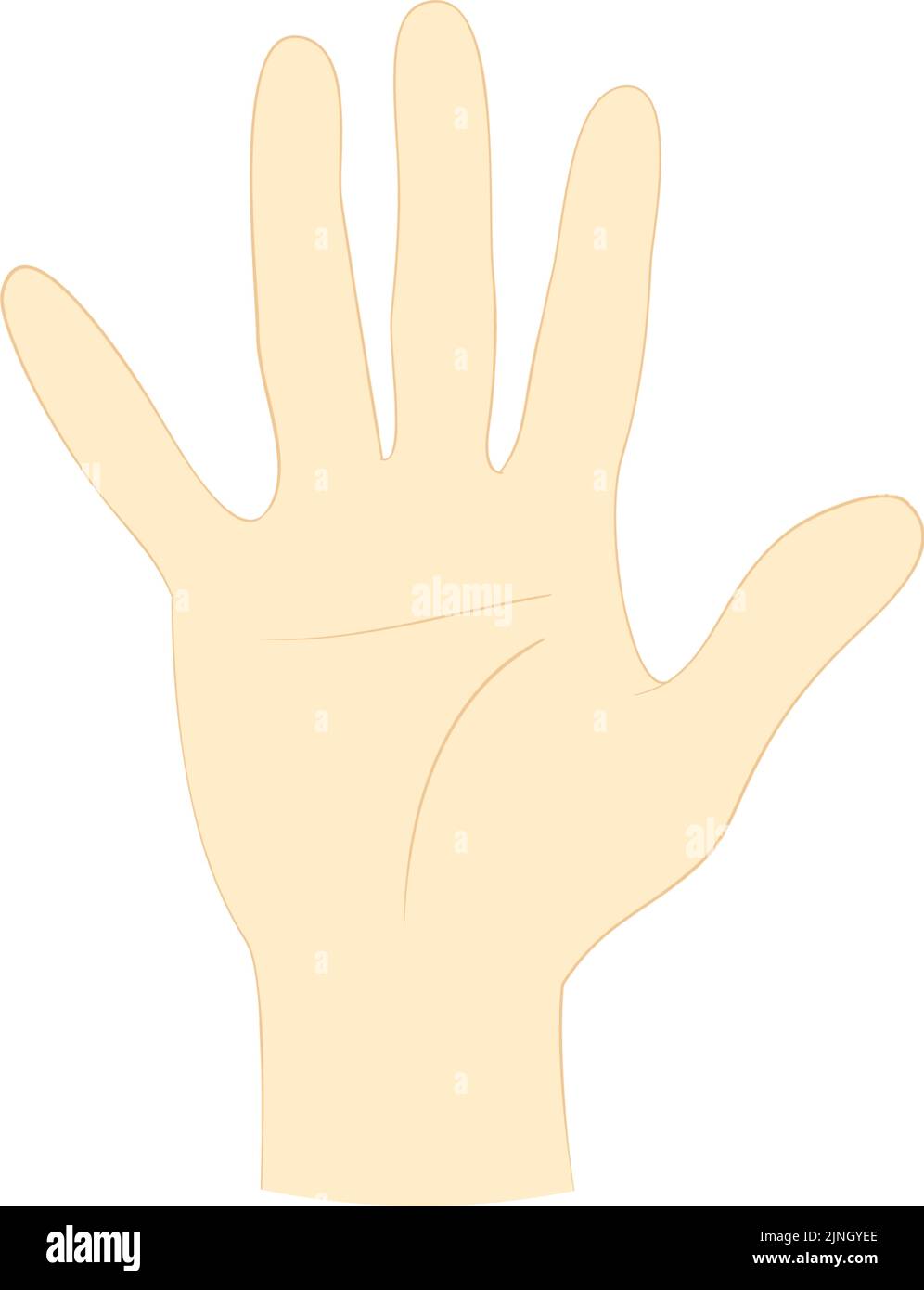 The shape of rock-paper-scissors' hands, paper Vector illustration ...