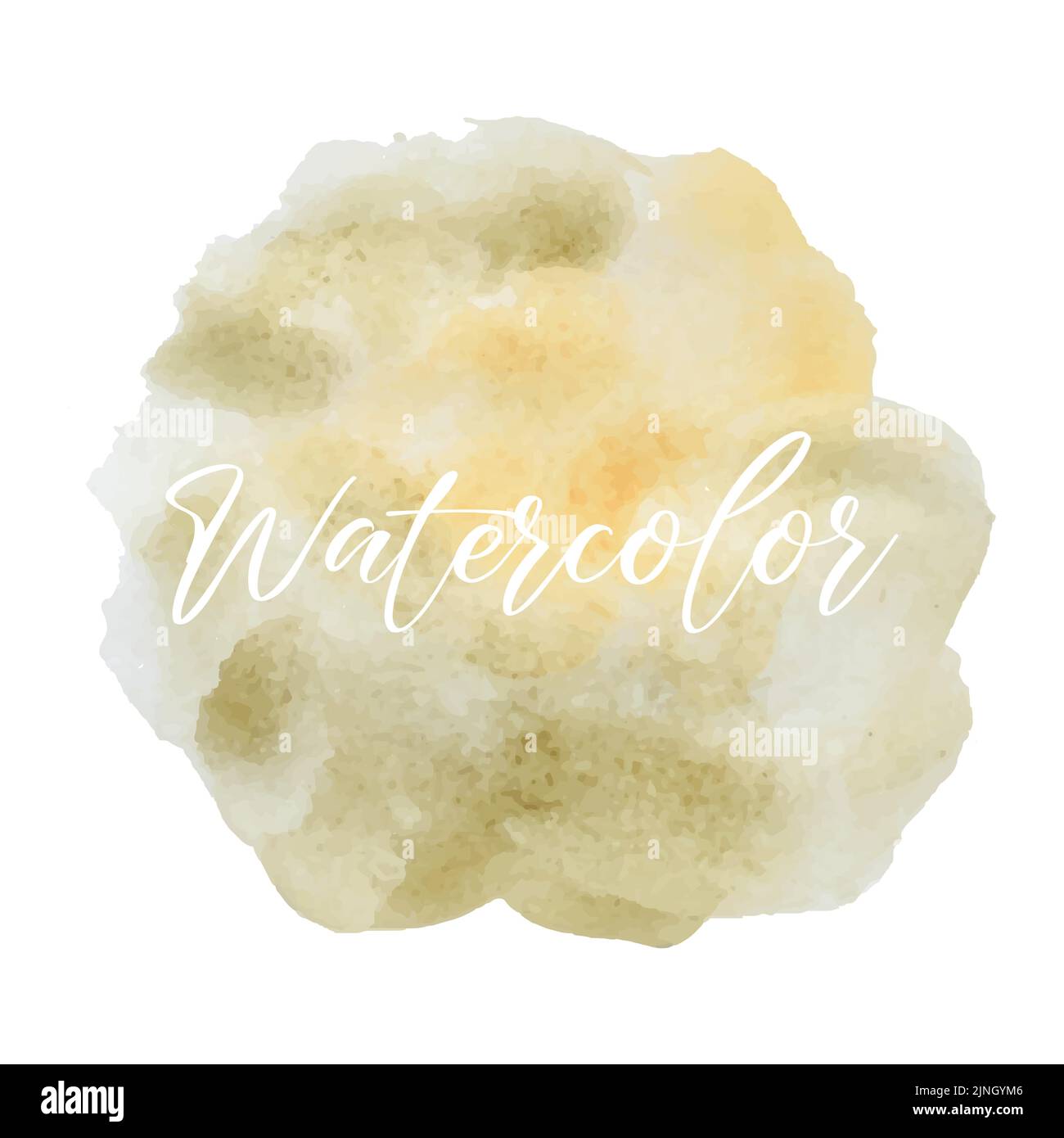 Vector illustration of abstract watercolor splash background in earth ...