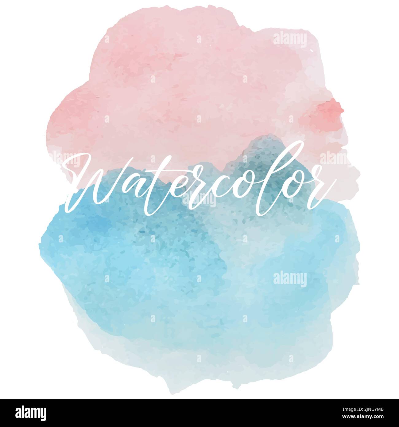 Vector illustration of abstract watercolor splash background in pink ...