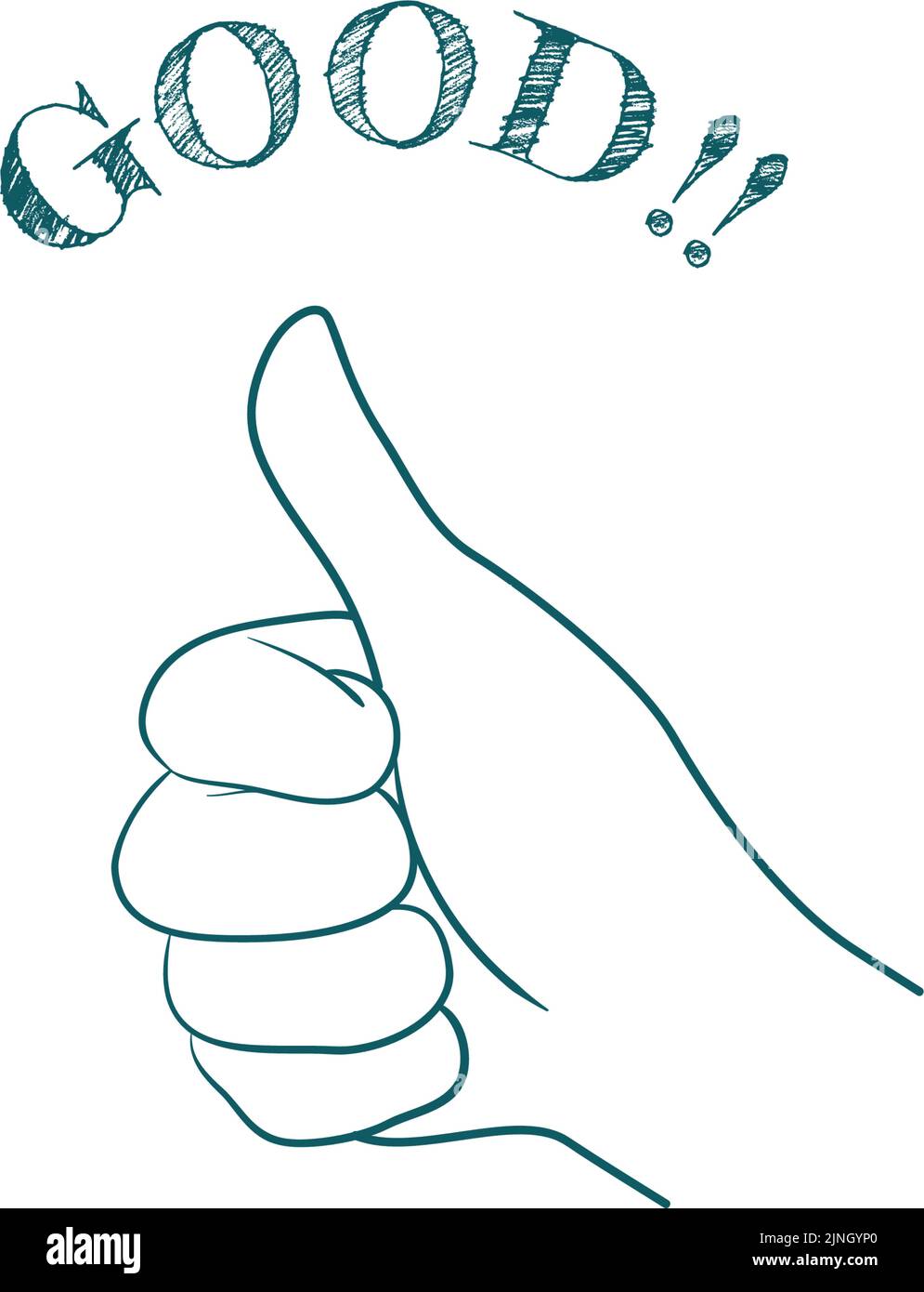 Hand sign icon, good rating good sign Vector illustration Stock Vector ...