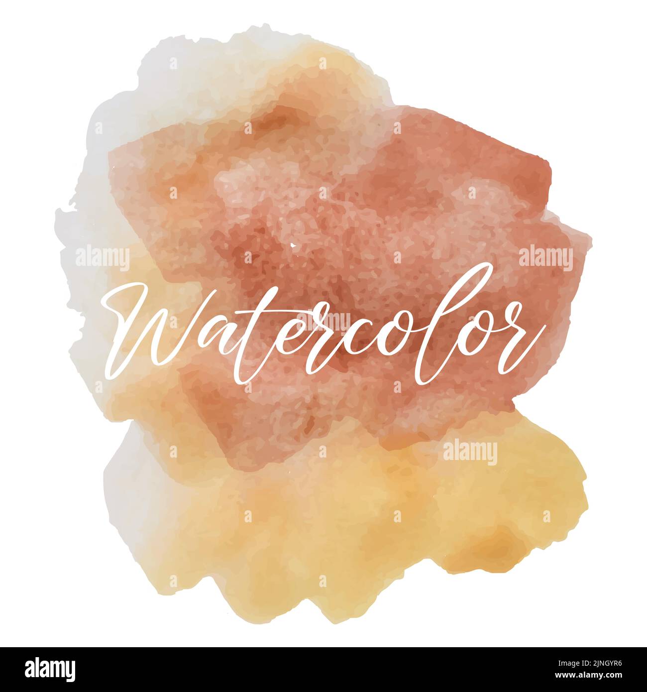 Vector illustration of abstract watercolor splash background in earth ...