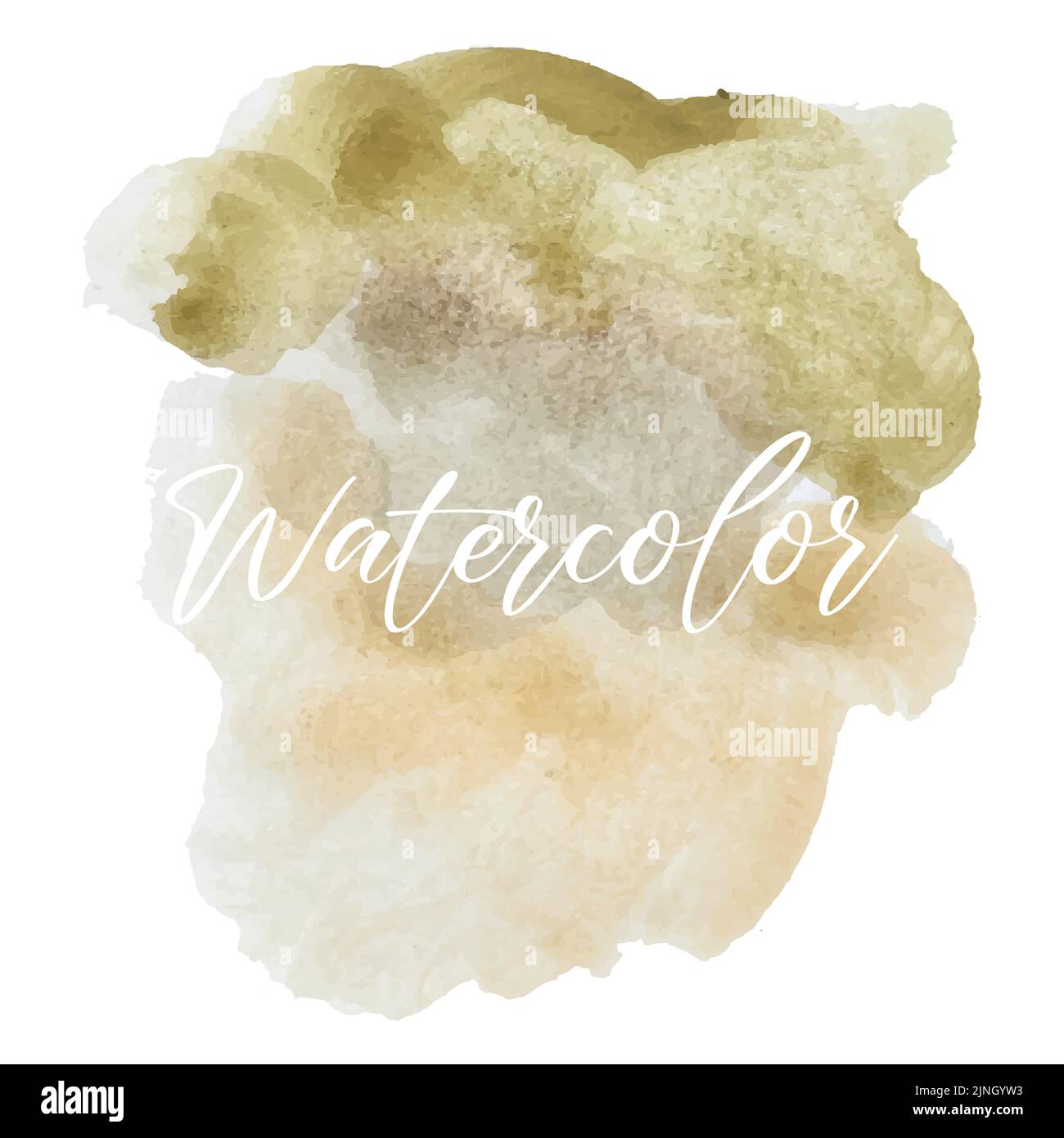 Vector illustration of abstract watercolor splash background in earth ...