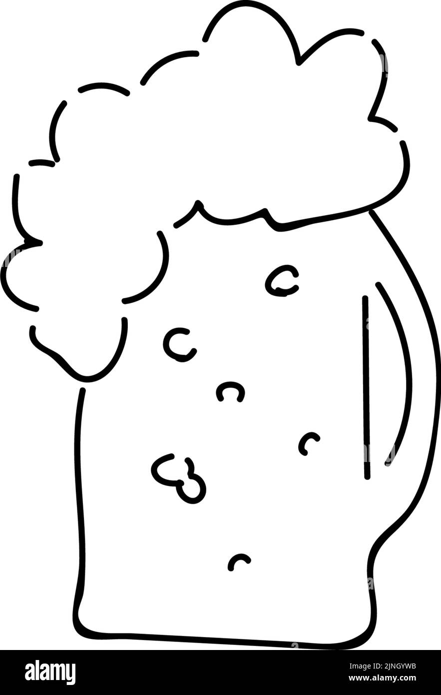 Analog handwriting style loose touch icon: Beer Stock Vector Image ...