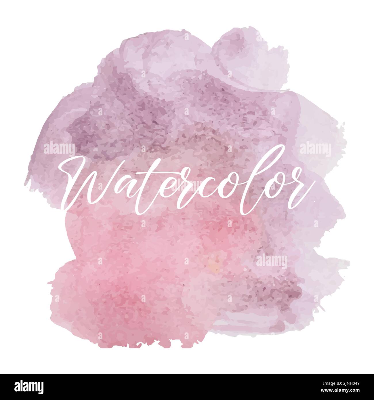 Vector illustration of abstract watercolor splash background in pink ...