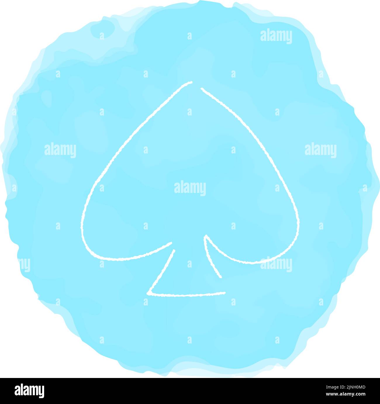 Handwritten simple icon illustration: Spade Stock Vector Image & Art ...