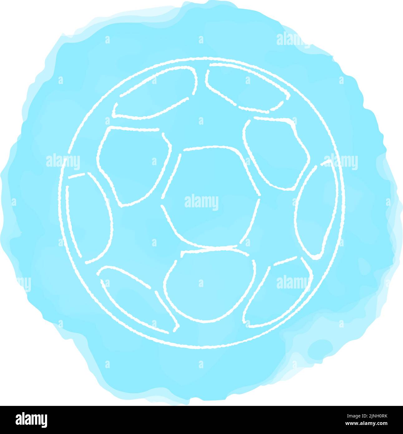 Handwritten simple icon illustration: soccer ball Stock Vector Image ...