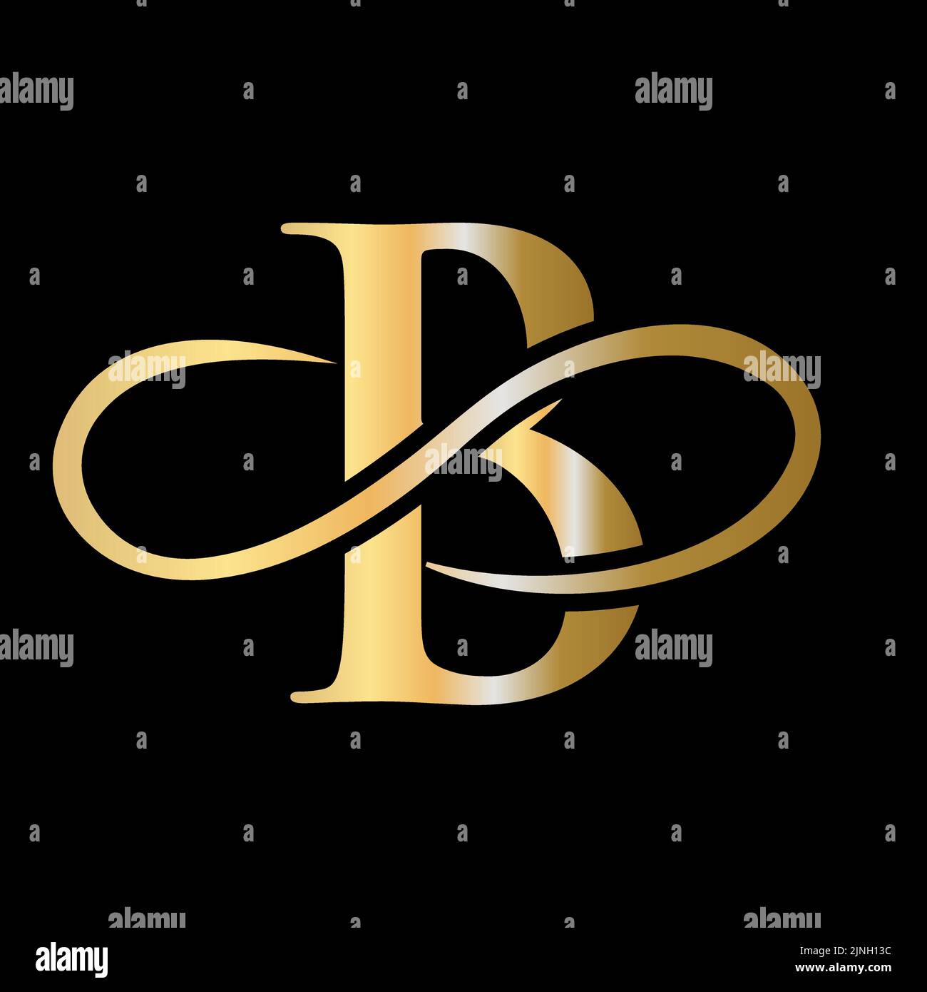 Modern unique creative letter B logo design, Minimalist B Luxury monogram initial based vector ...