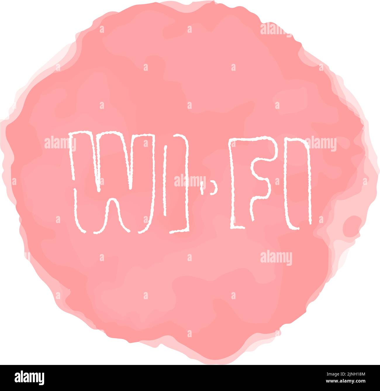 Handwritten simple icon illustration: Wi-Fi Stock Vector Image & Art ...