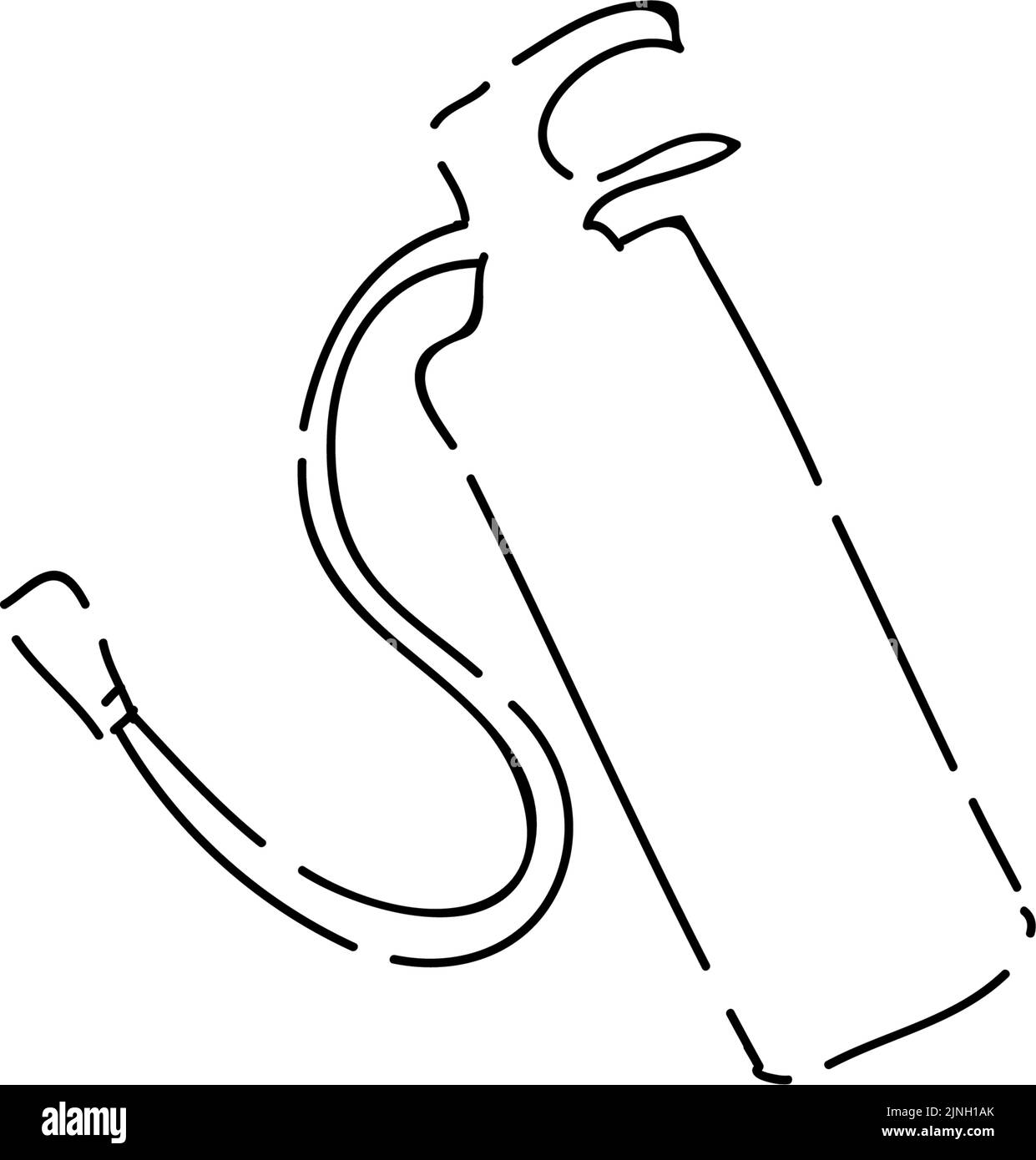 Analog handwriting style loose touch icon: fire extinguisher Stock ...