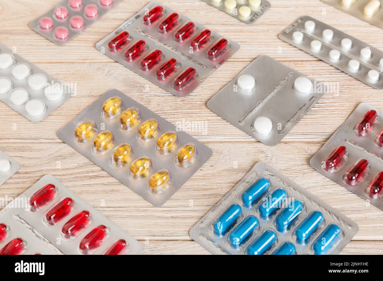 too many different pill of various blisters with different pills ...