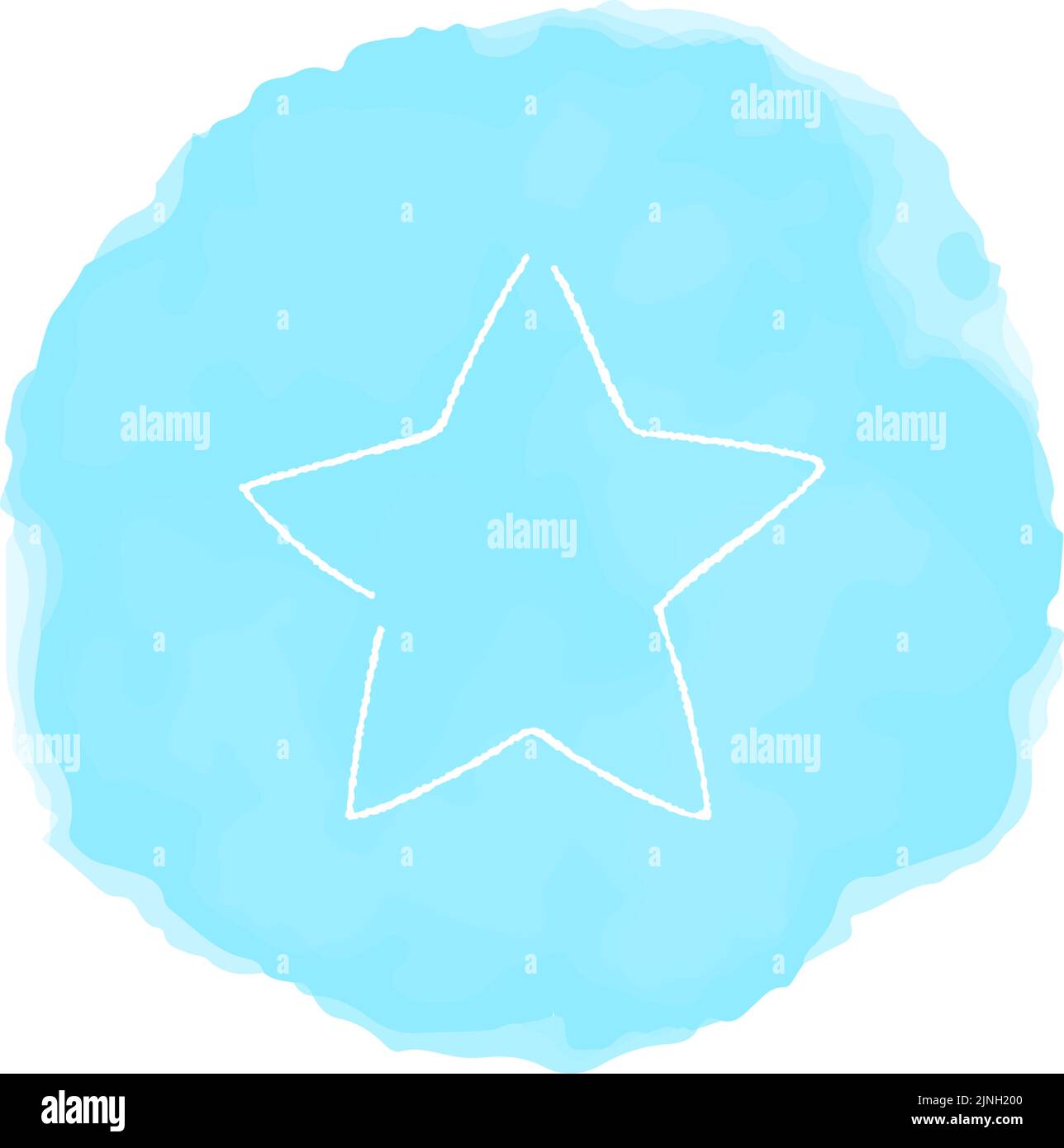 Handwritten simple icon illustration: Star Stock Vector Image & Art - Alamy