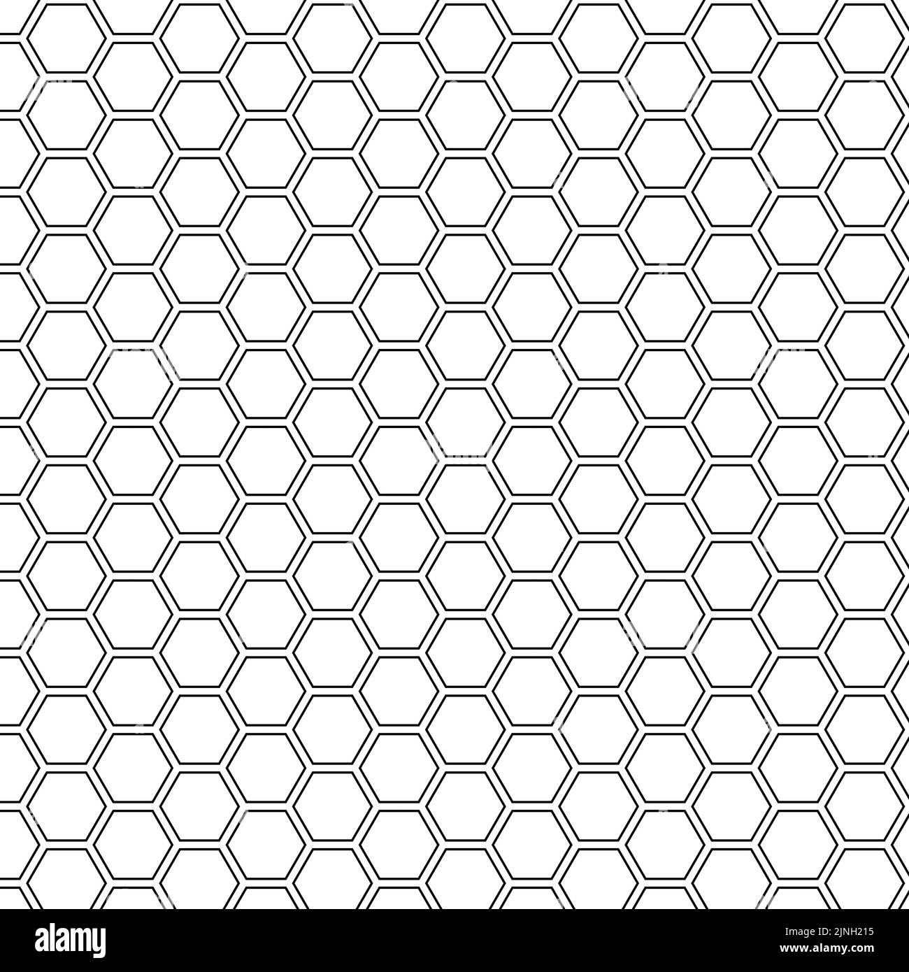 Vector illustration of hexagonal pattern mesh with circular perforation ...