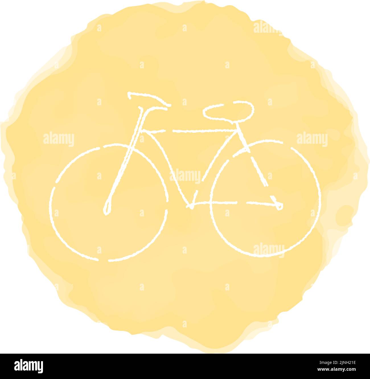 Handwritten simple icon illustration: Bicycle Stock Vector Image & Art ...