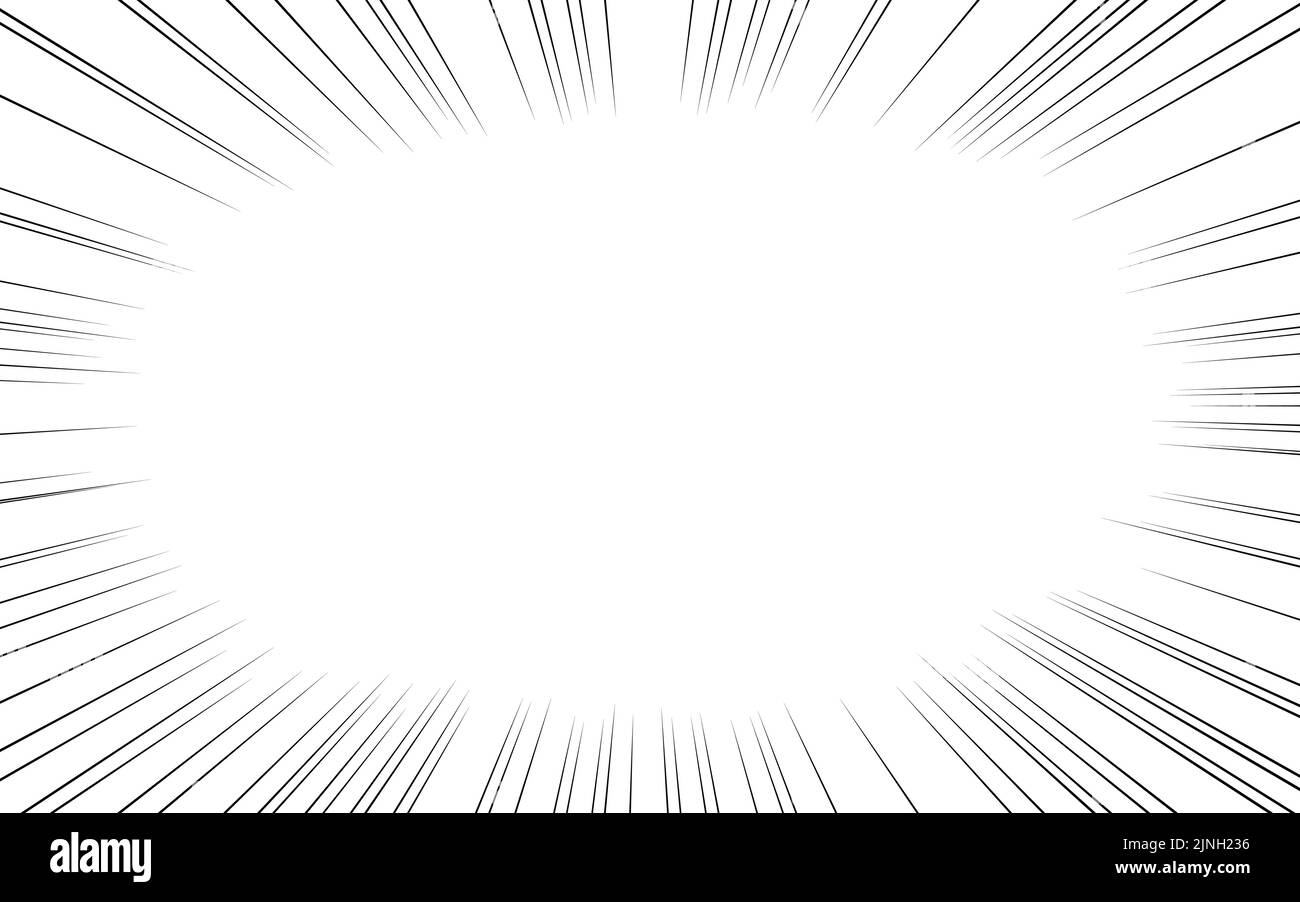 Background material: black, concentrated line, illustration Stock ...