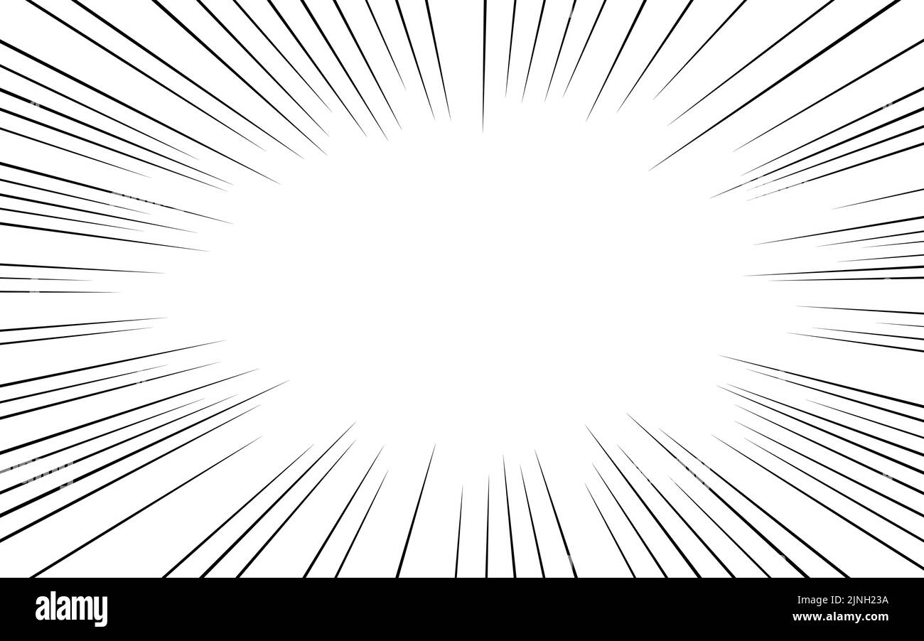 Background material: black, concentrated line, illustration Stock ...