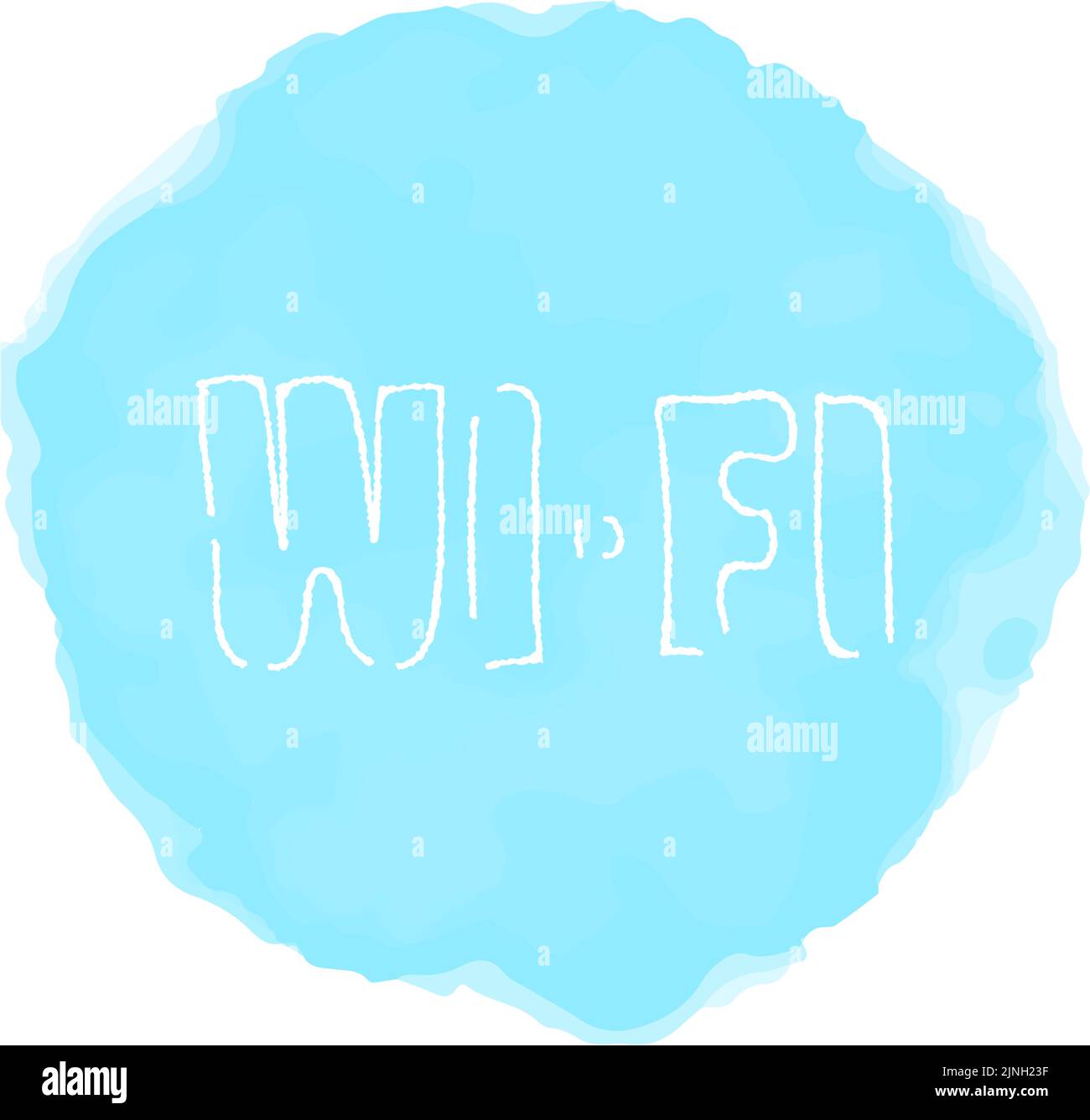 Handwritten simple icon illustration: Wi-Fi Stock Vector Image & Art ...