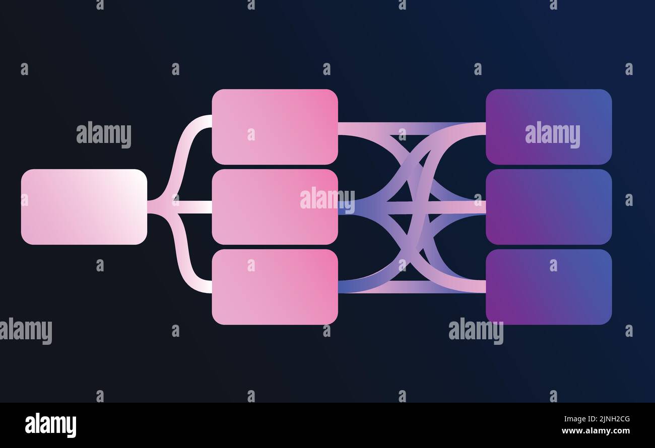 Neural network algorithm Stock Vector Images - Alamy