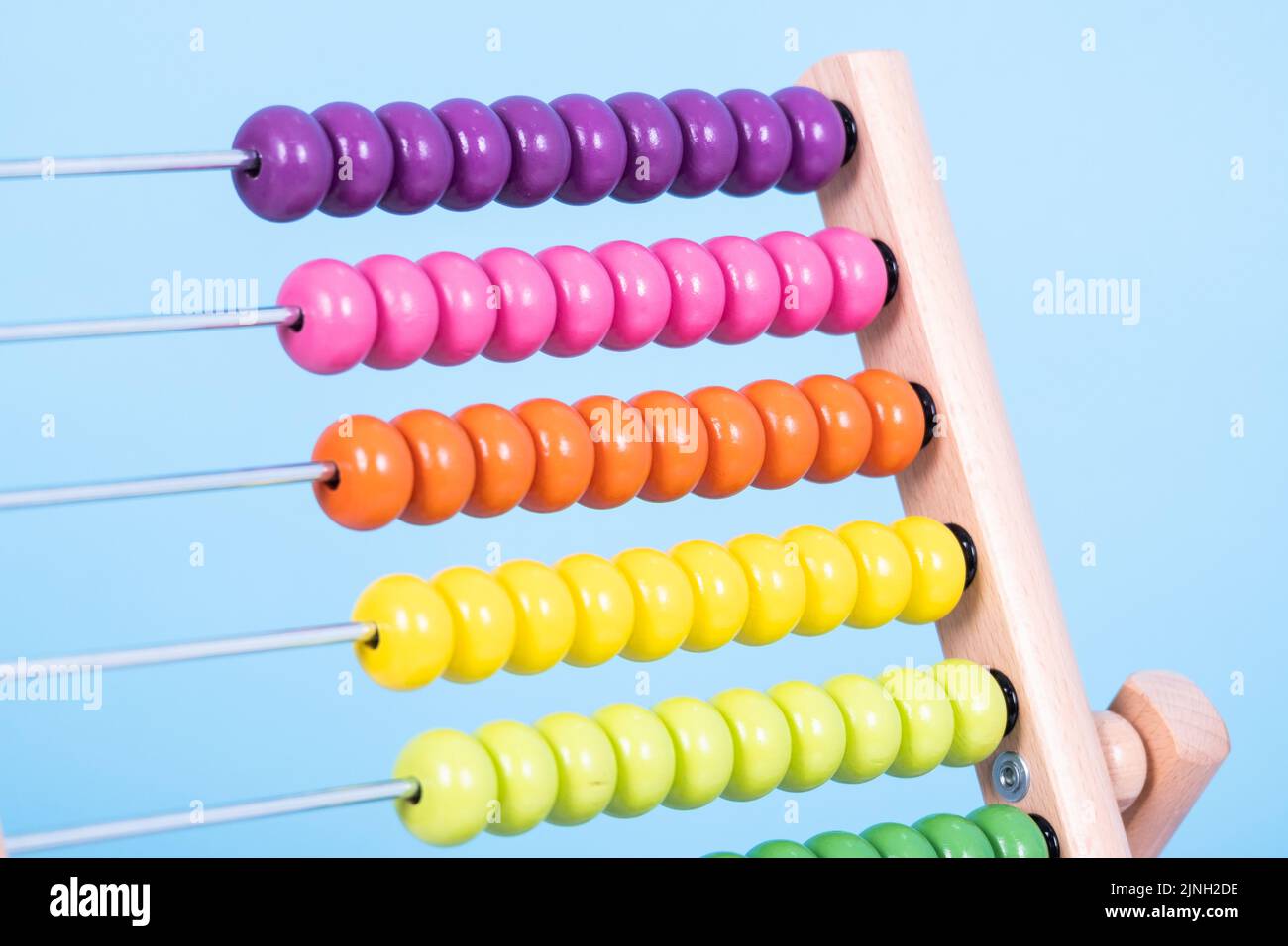 colored dots of an abacus. Learning to count in childhood Stock Photo ...