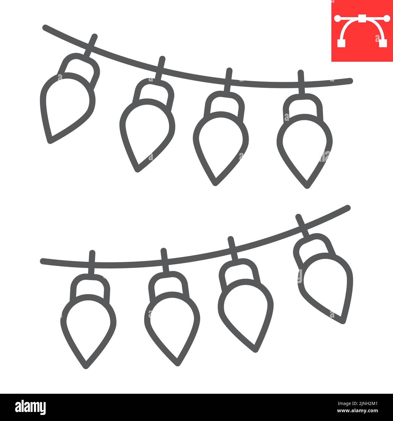 Editable christmas lights hi-res stock photography and images - Alamy