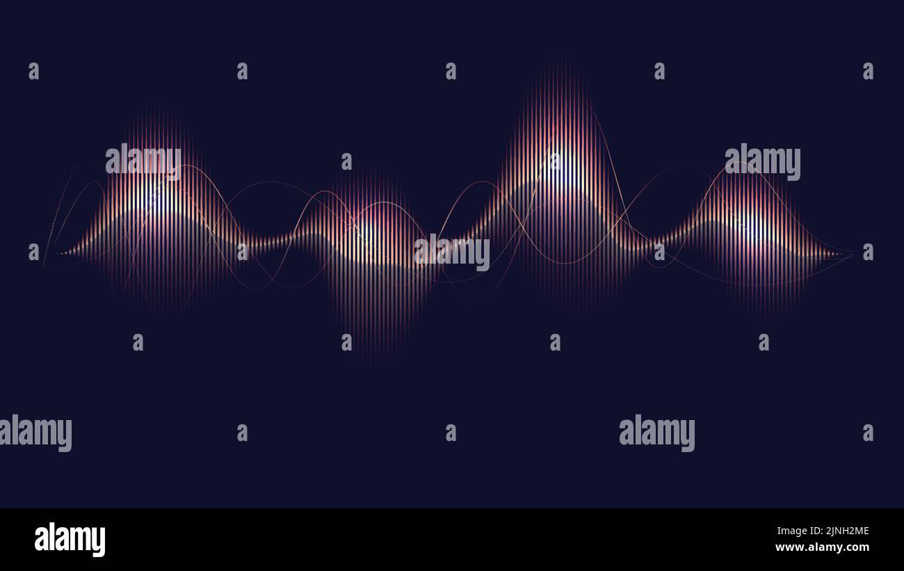 Vector illustration of abstract sound waves Stock Vector Image & Art ...
