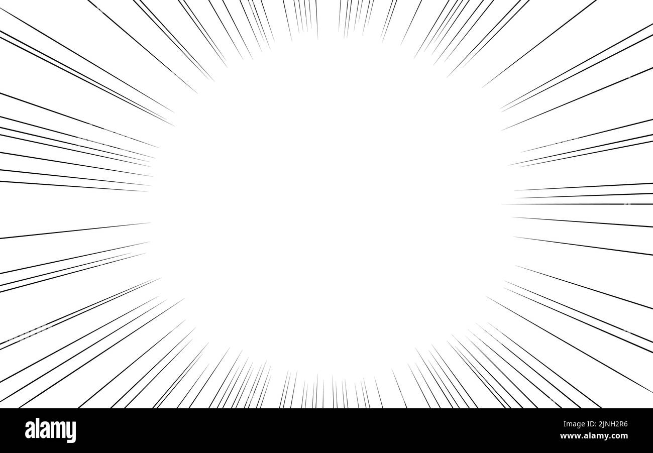 Background material: black, concentrated line, illustration Stock ...