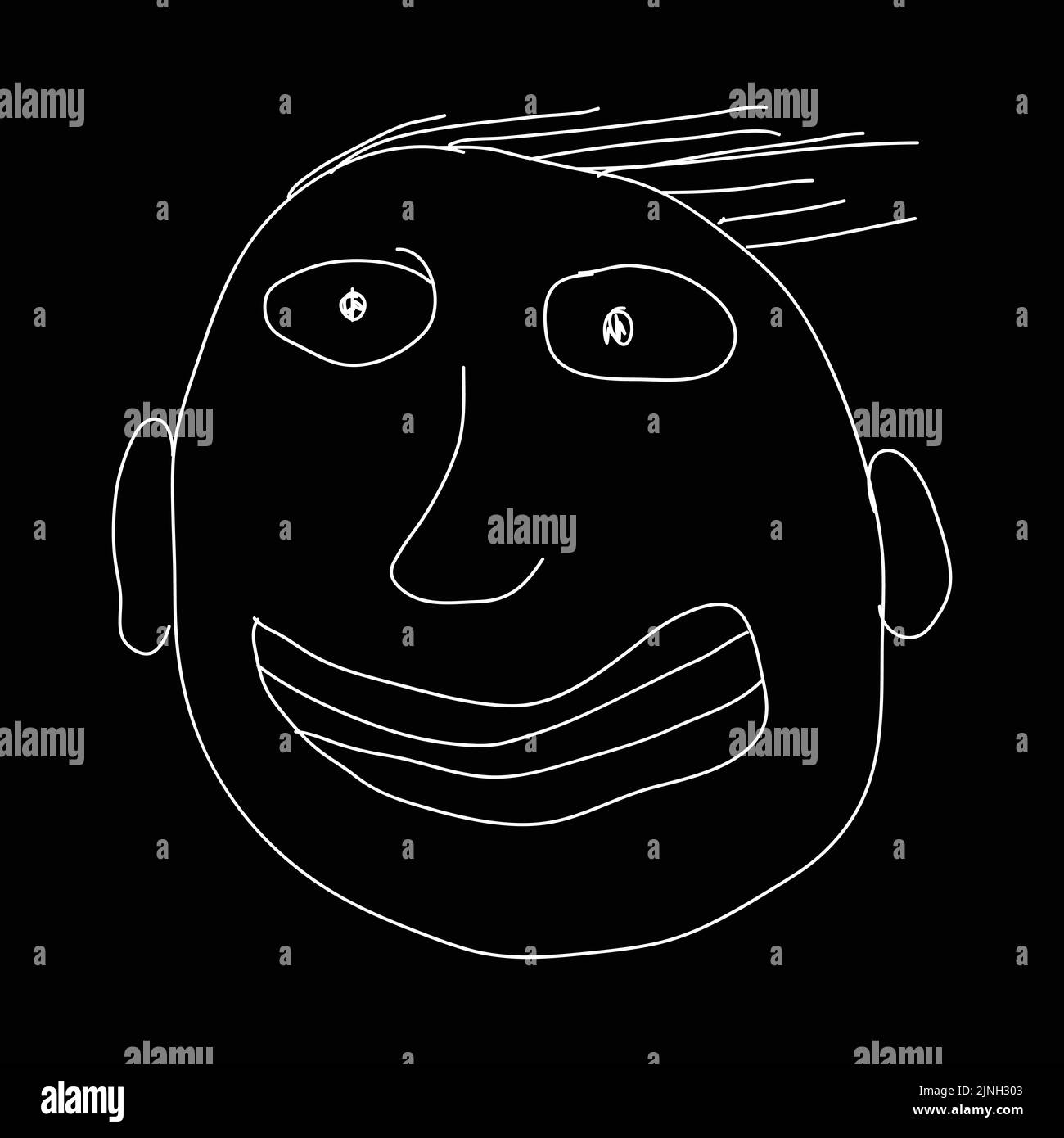 Drawing with chalk Black and White Stock Photos & Images - Alamy