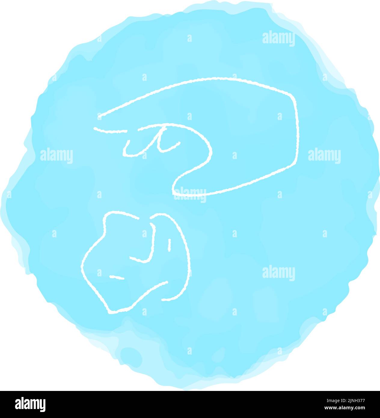 Handwritten simple icon illustration: littering Stock Vector Image ...