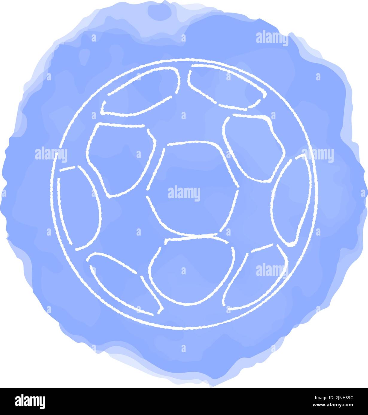 Handwritten simple icon illustration: soccer ball Stock Vector Image ...