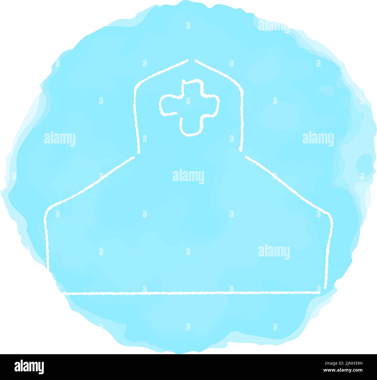 Handwritten simple icon illustration: Hospital Stock Vector Image & Art ...