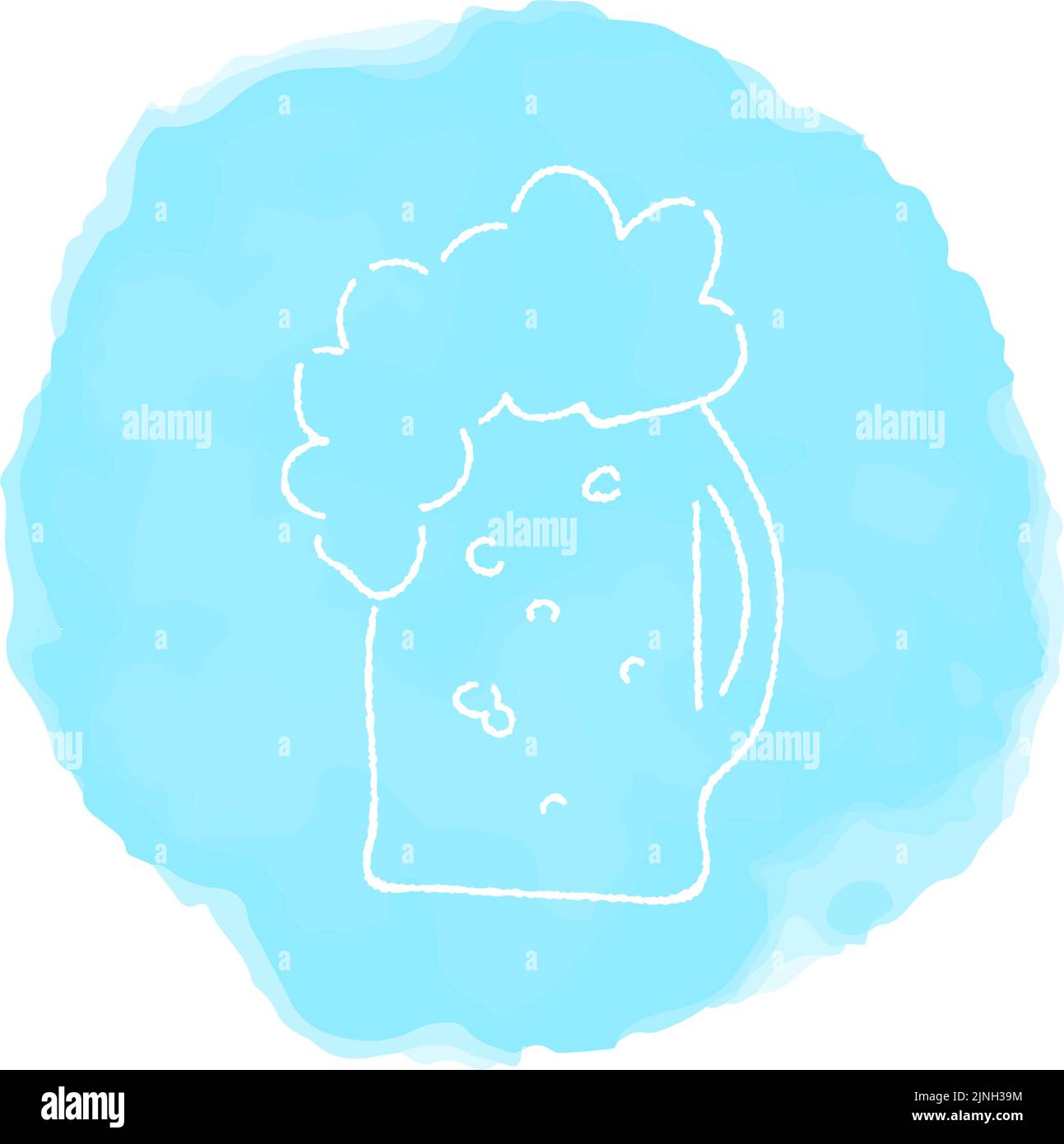 Handwritten simple icon illustration: Beer Stock Vector Image & Art - Alamy