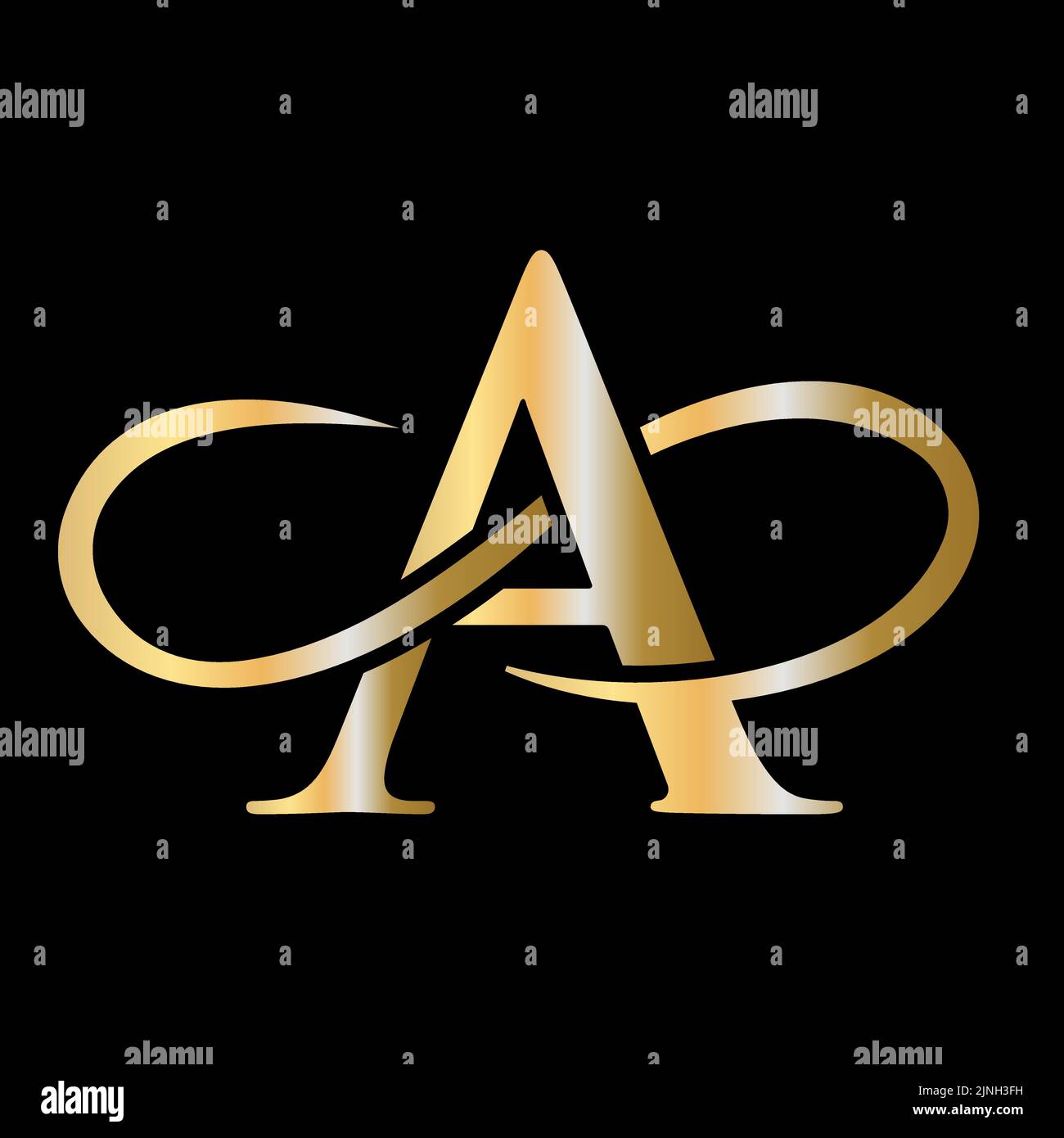 Modern unique creative letter A logo design, Minimalist A Luxury ...