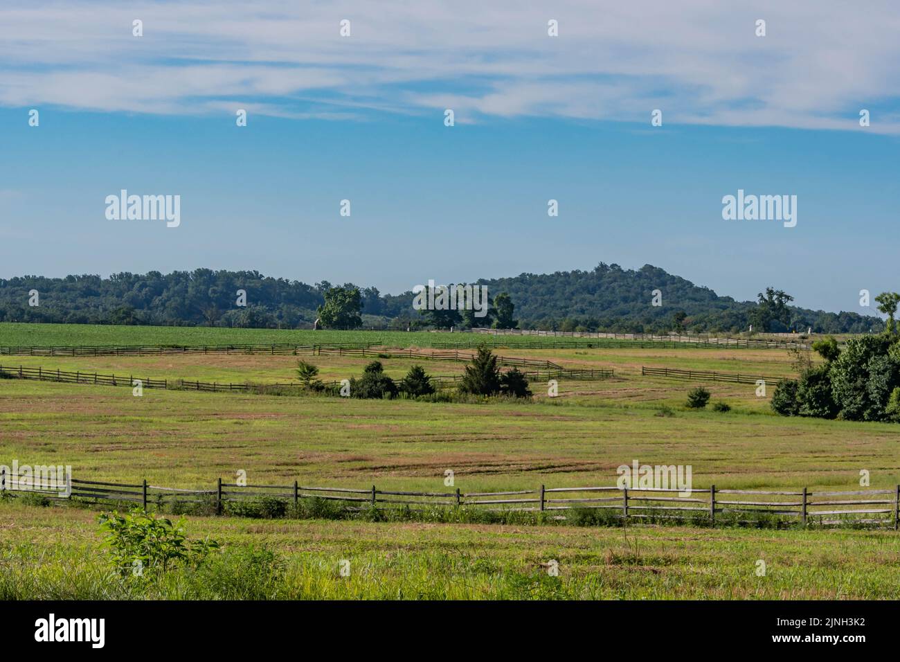 The Round Tops on a Hot Summer Morning, Gettysburg National Military ...